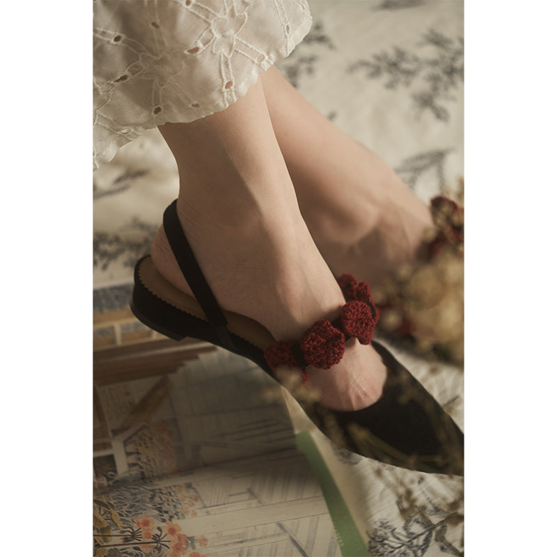 Perfect Roses Pointed Toe Sandals